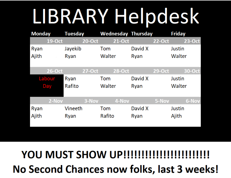 Helpdesk Hours